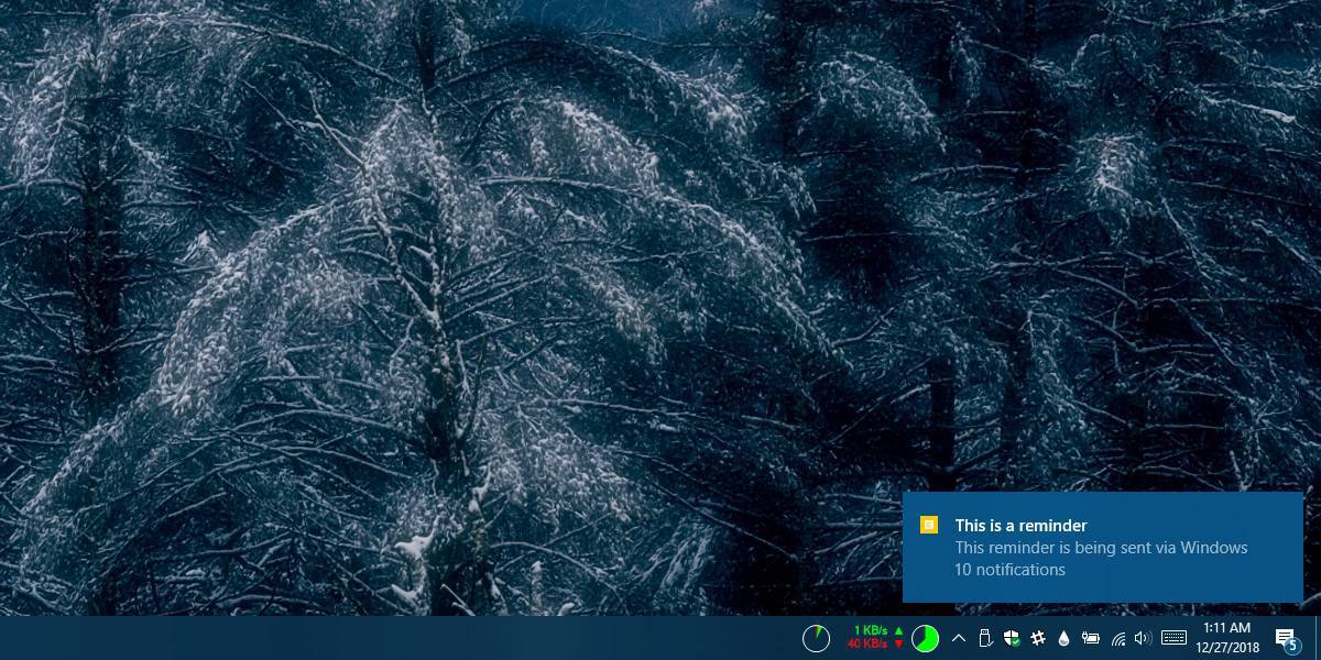 How to get a custom Windows 10 alert