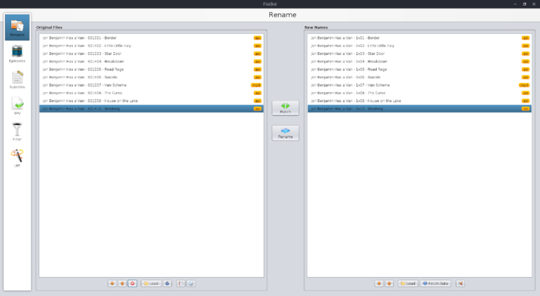 How to automatically rename media files on Linux with FileBot
