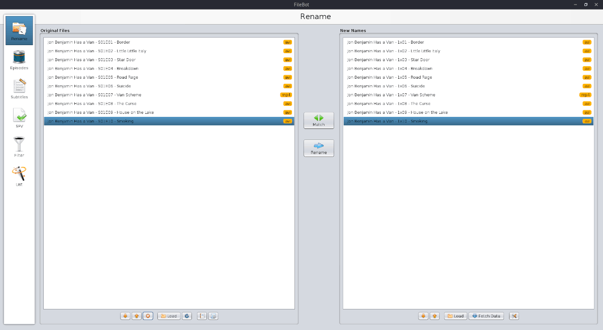 How to automatically rename media files on Linux with FileBot