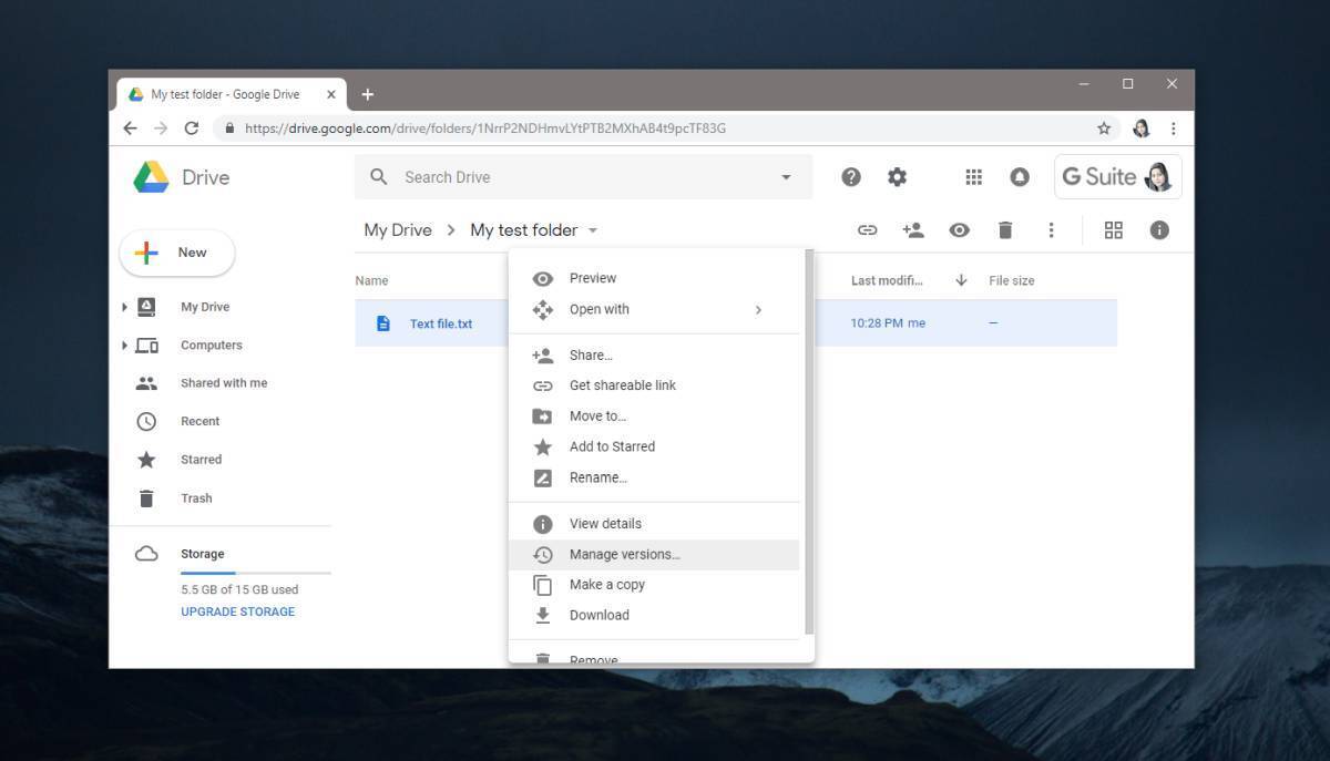 How to manage file versions on Google Drive