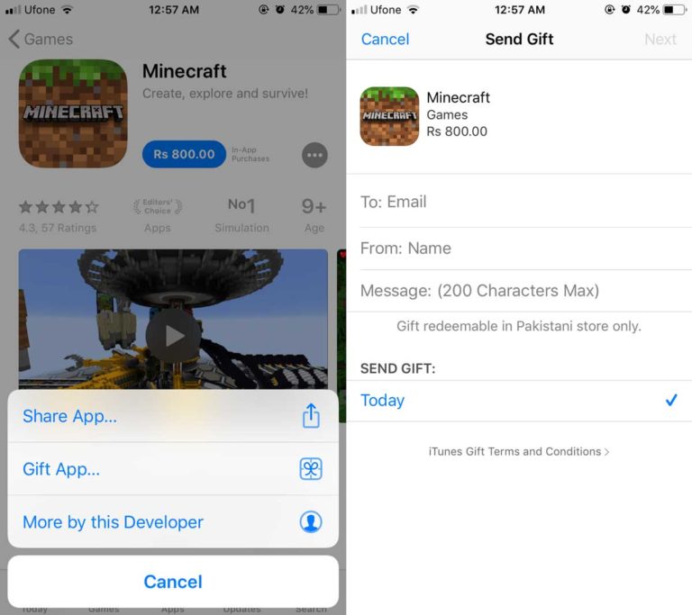 How to send gifts from the App Store on iOS