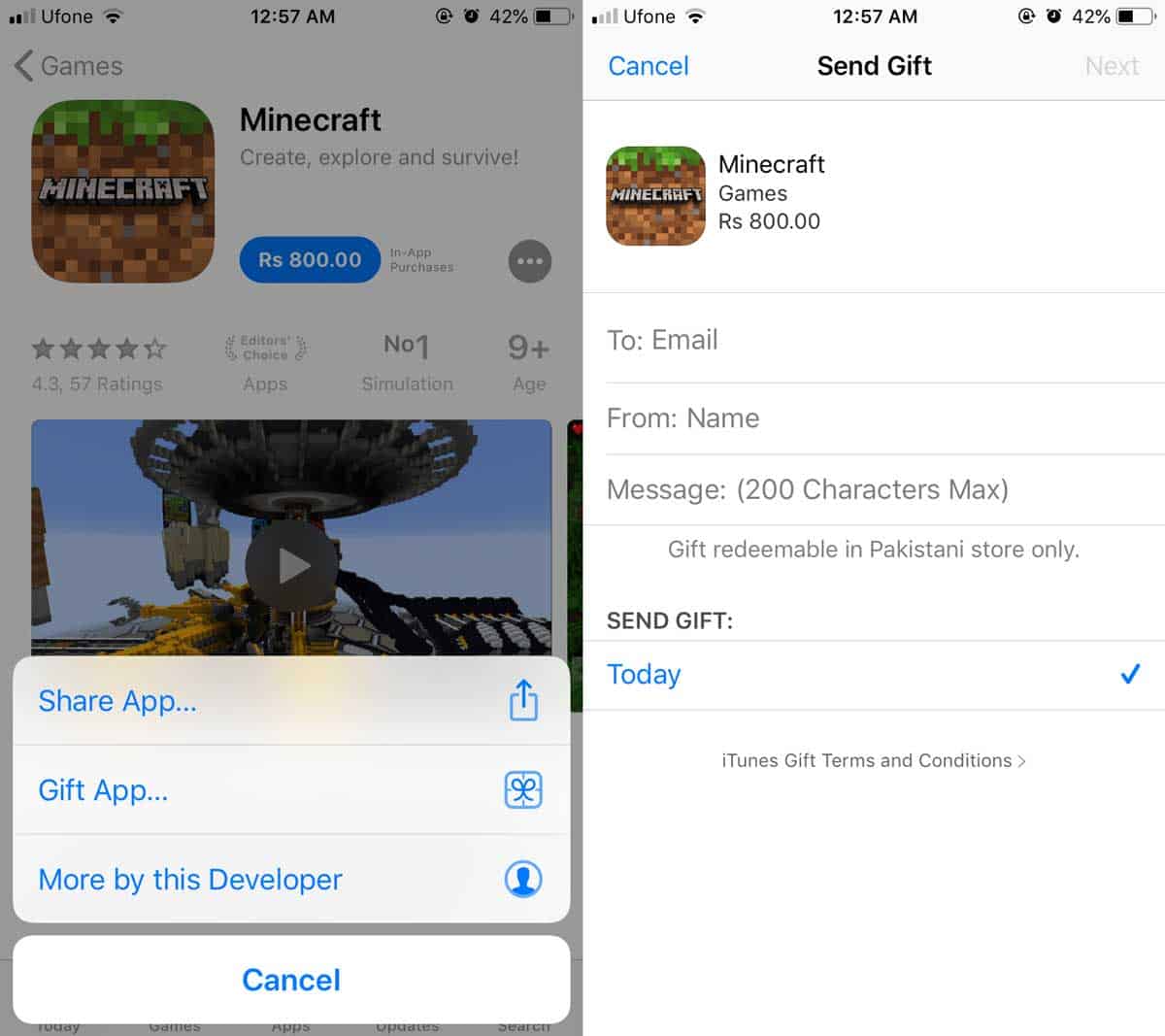How to send gifts from the App Store on iOS