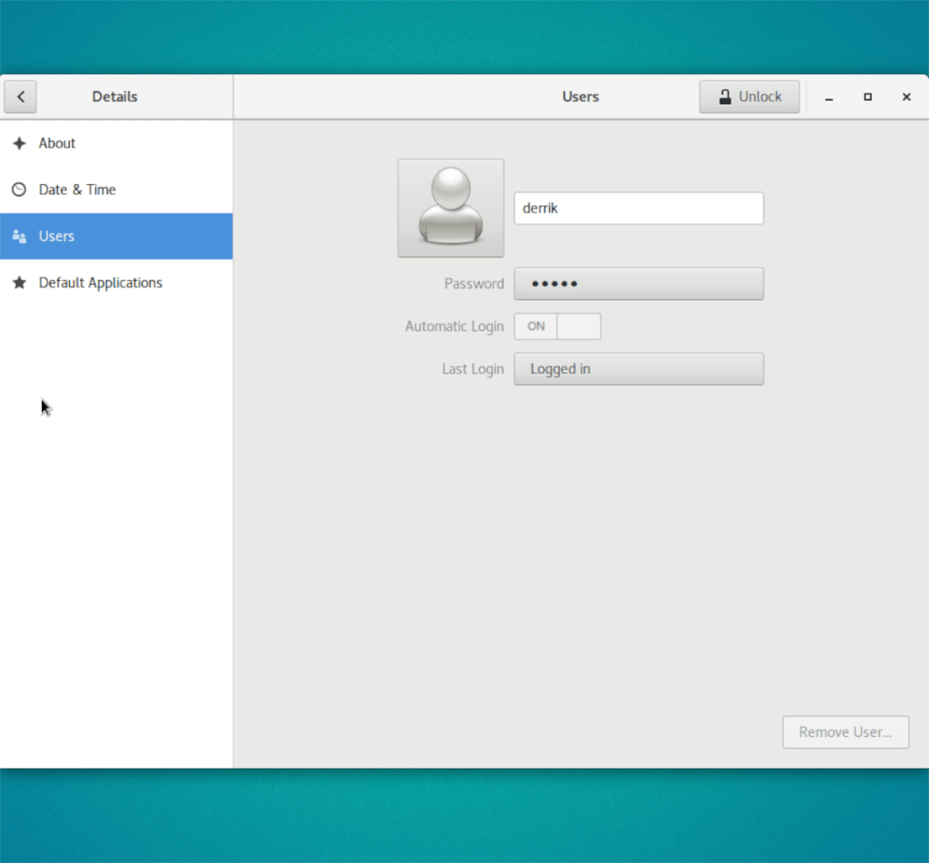 How to change user information on Linux