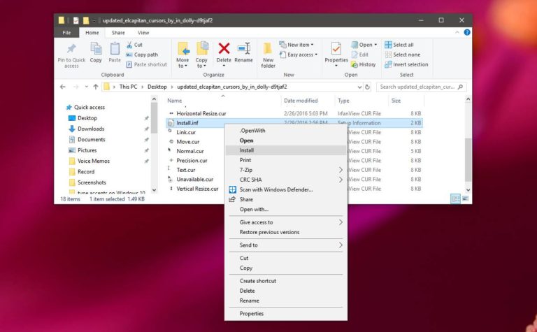 How to get the macOS cursor on Windows 10