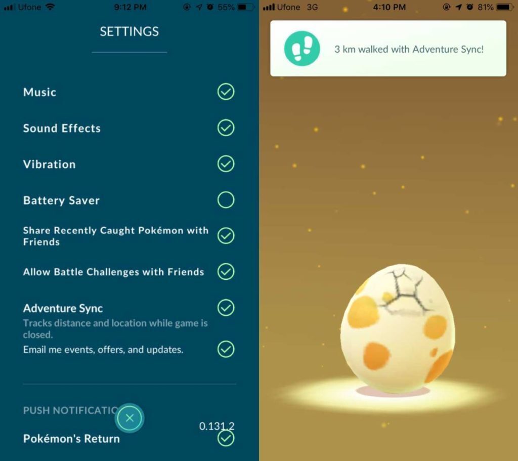 How to sync steps from an activity tracker to Pokèmon Go