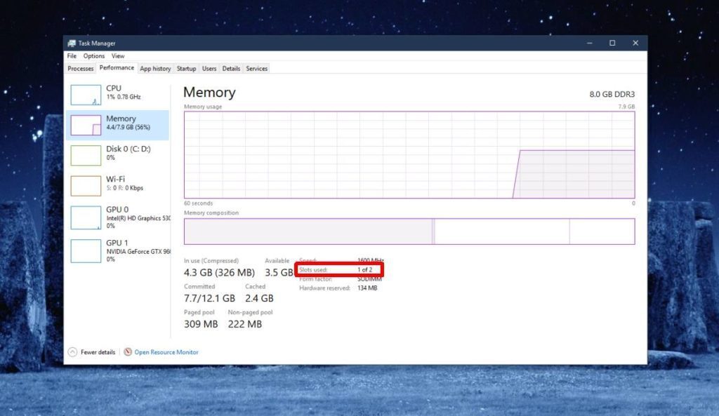 How to check empty RAM slots on your Windows 10 PC