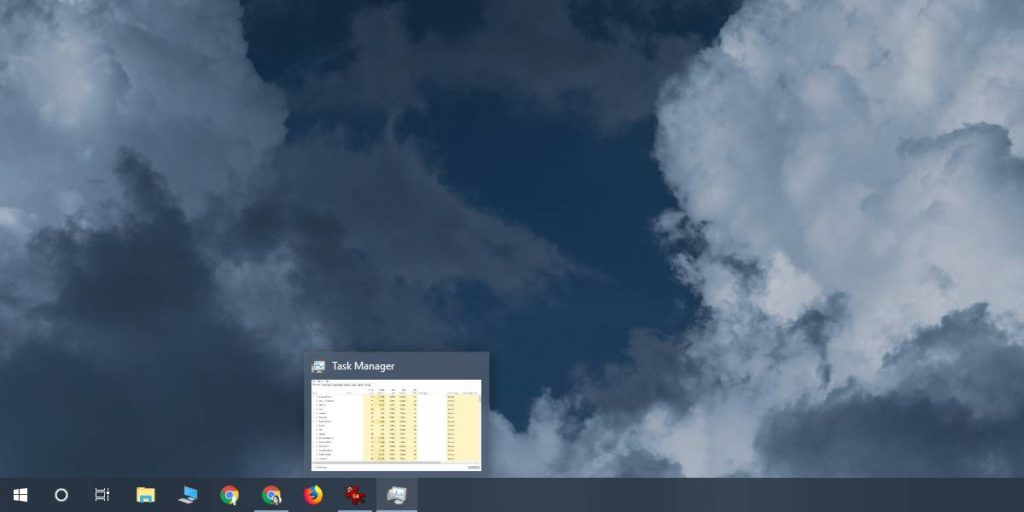 How to get large Taskbar previews on Windows 10