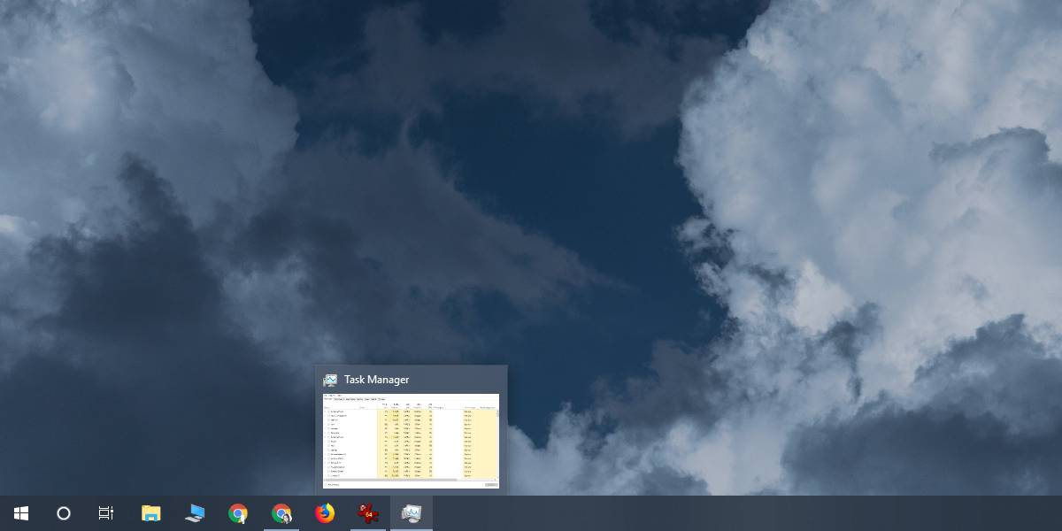 How to get large Taskbar previews on Windows 10