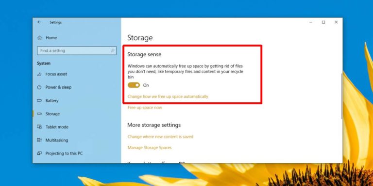 How to automatically clean the Temp folder on Windows 10