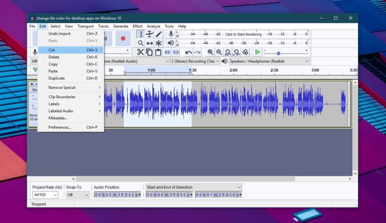 How to split MP3 files on Windows 10