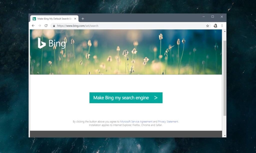 How to change the default search engine in Chrome