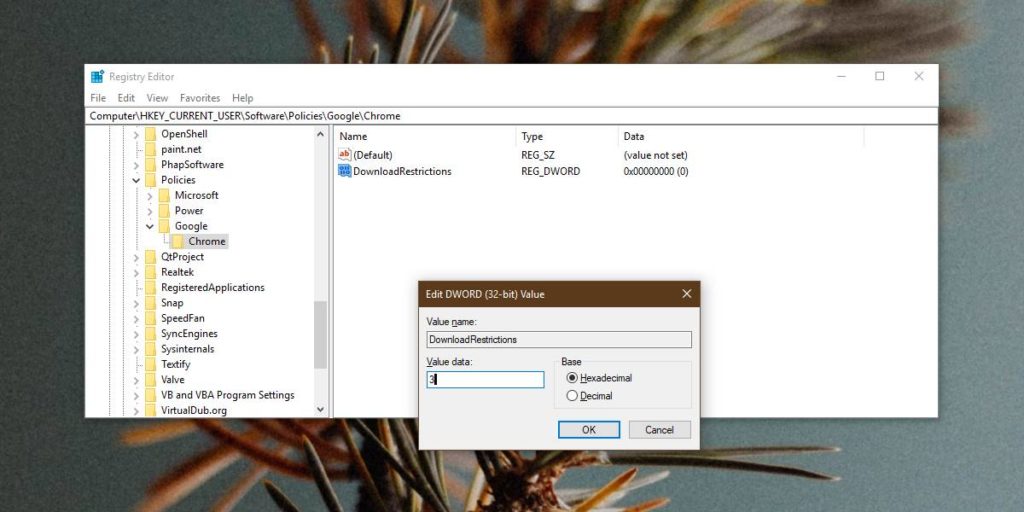 How to block downloads in Chrome on Windows 10
