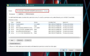How to give ownership to TrustedInstaller on Windows 10