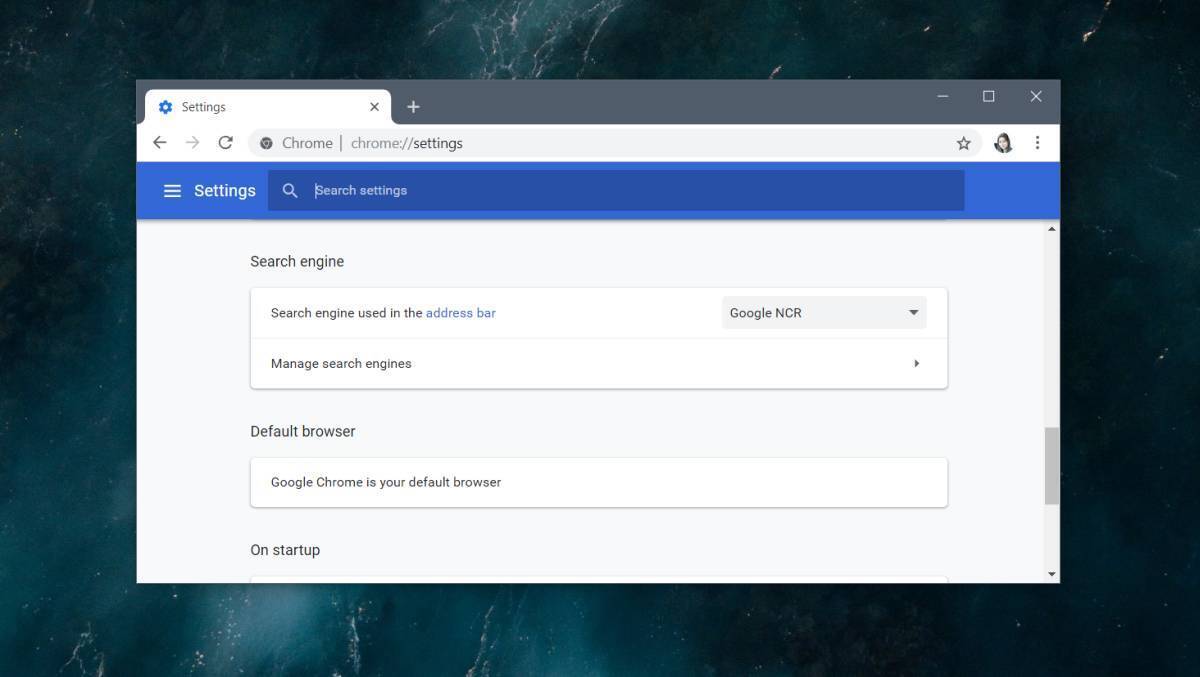 How to change the default search engine in Chrome
