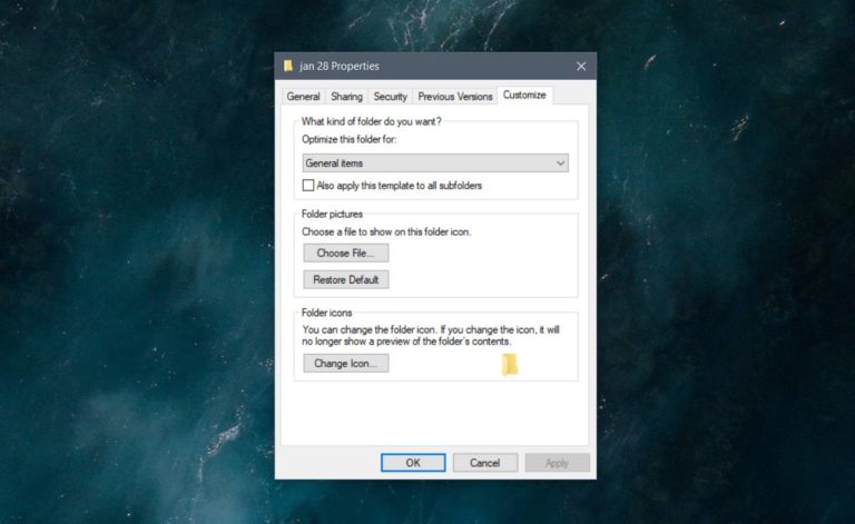 How to set a folder image on Windows 10