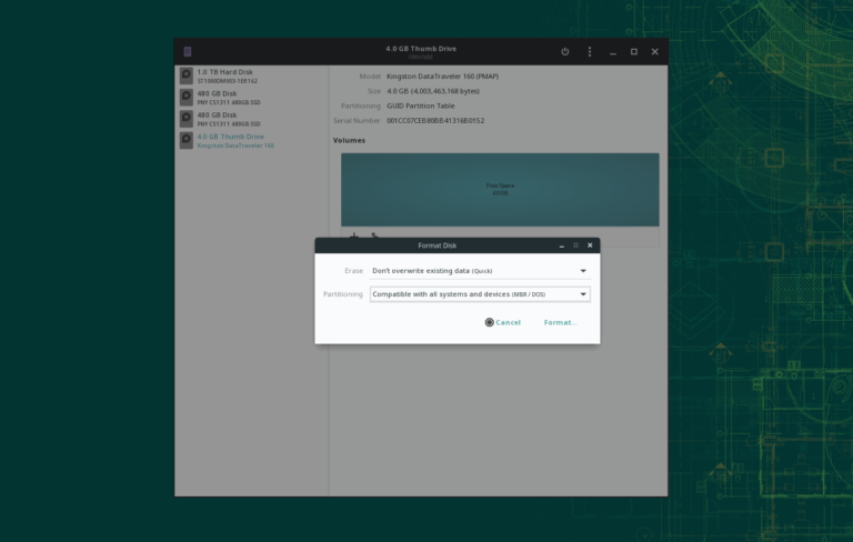 How to secure a USB flash drive on Linux