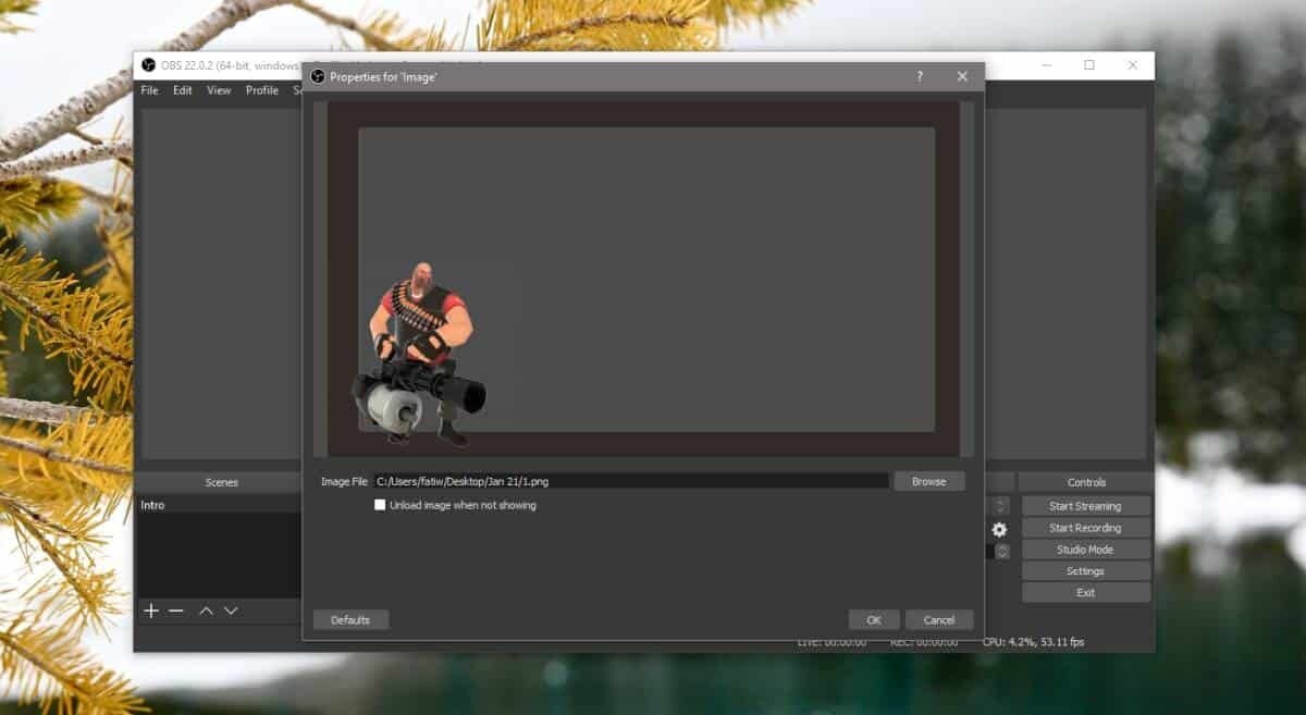 How to add an overlay in OBS on Windows 10