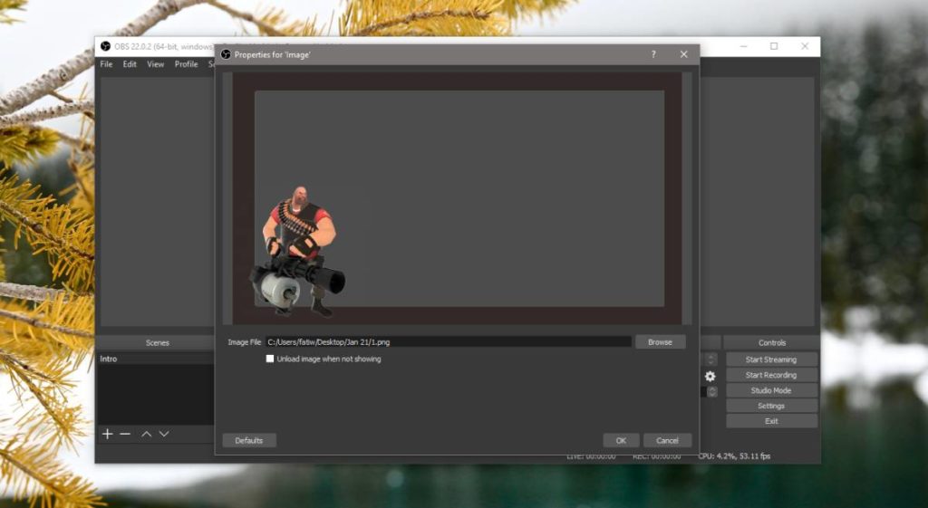 How to add an overlay in OBS on Windows 10