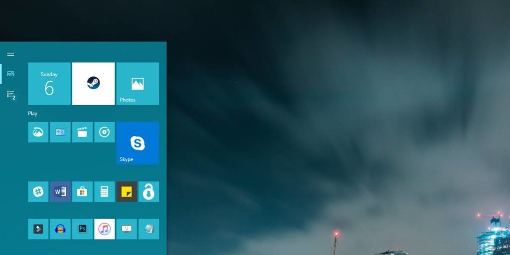 How to change tile color for desktop apps on Windows 10