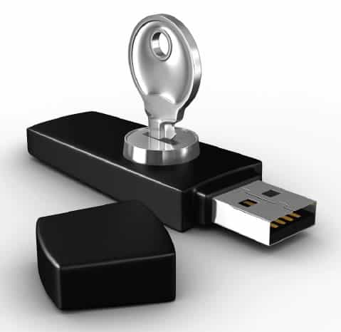 How to secure a USB flash drive on Linux