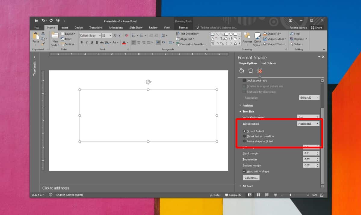 How To Disable Auto fit Text In Microsoft PowerPoint