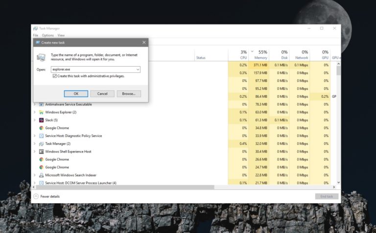 How to run File Explorer with admin rights on Windows 10