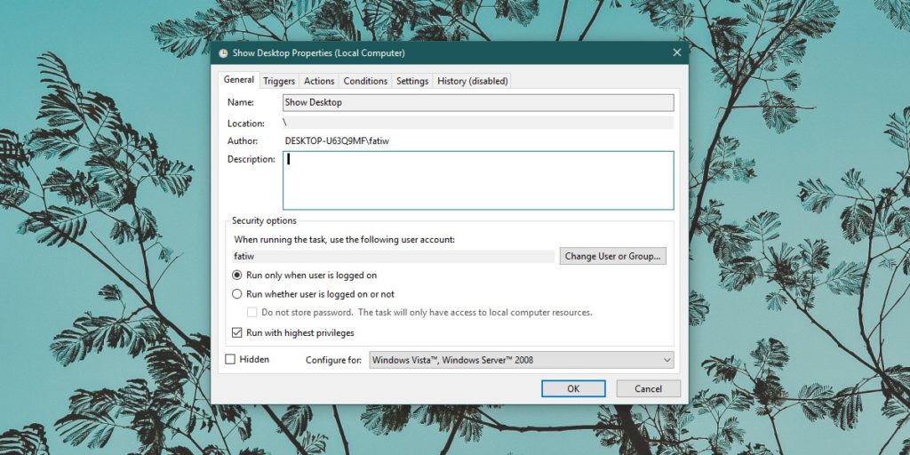 How to limit Show Desktop to the active screen on Windows 10