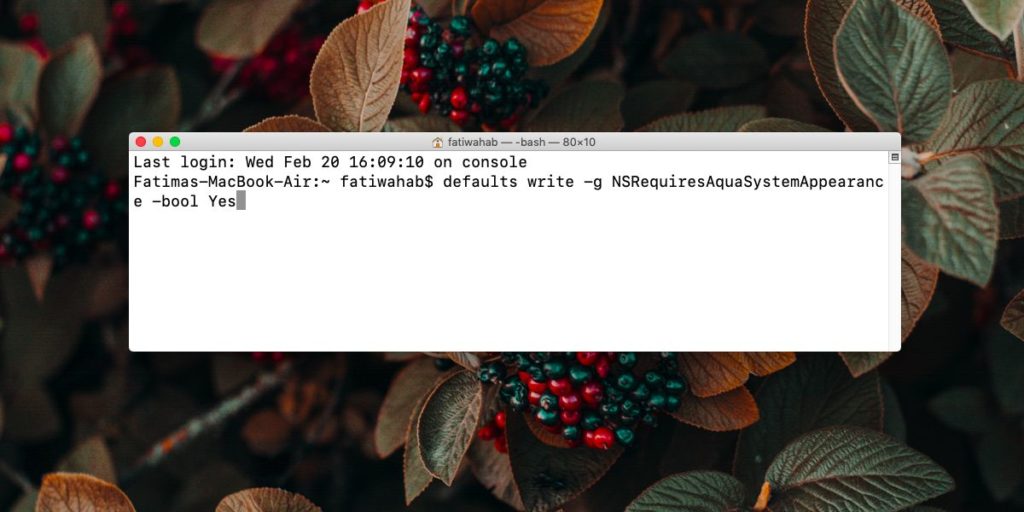 How to get a dark menu bar and dock with the light theme on macOS