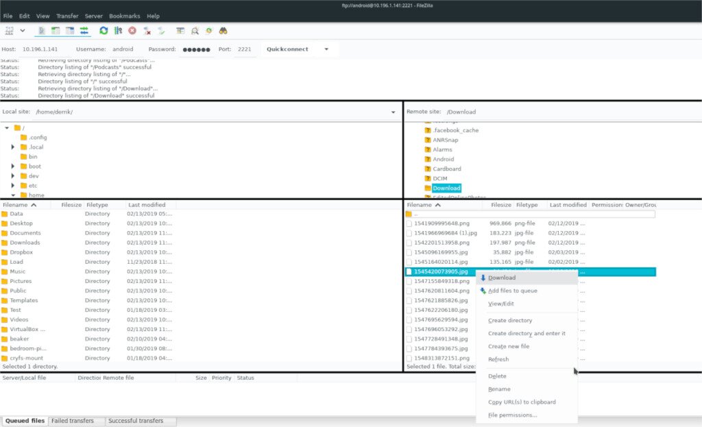 How to share files between Android and Linux wirelessly
