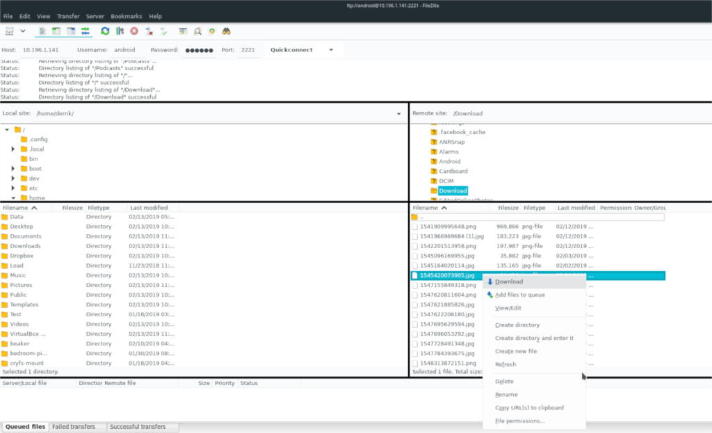How to share files between Android and Linux wirelessly