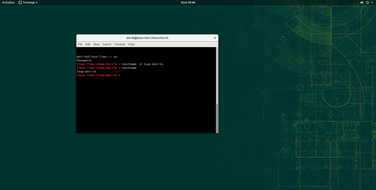 How to change the Linux computer hostname