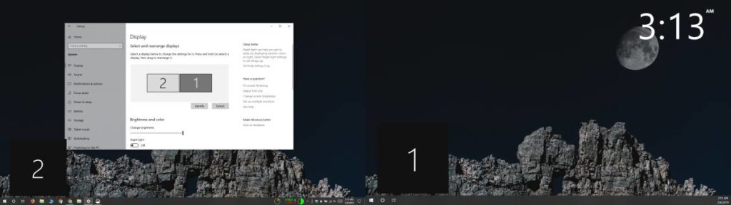 How to set display order on Windows 10