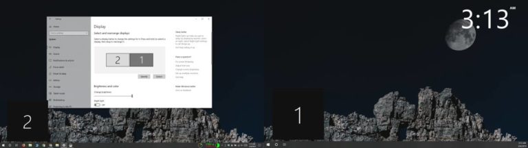 How to set display order on Windows 10