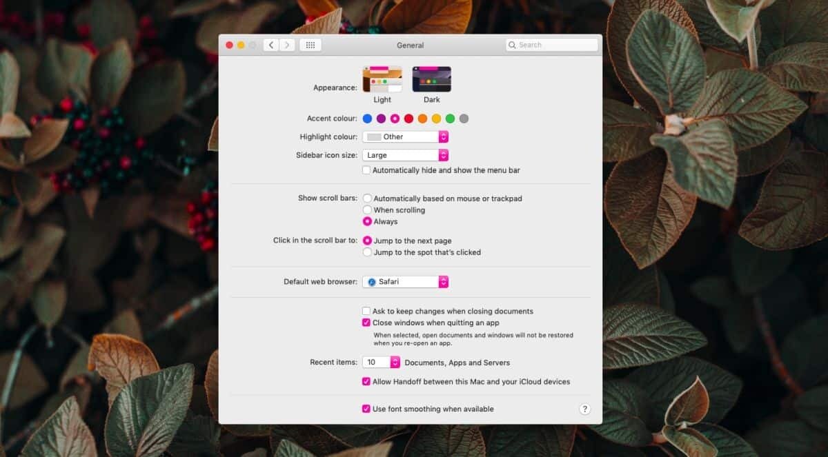 How to get a dark menu bar and dock with the light theme on macOS