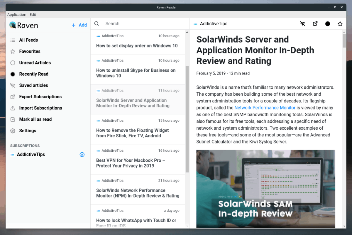 How To Install Raven Rss Reader On Linux