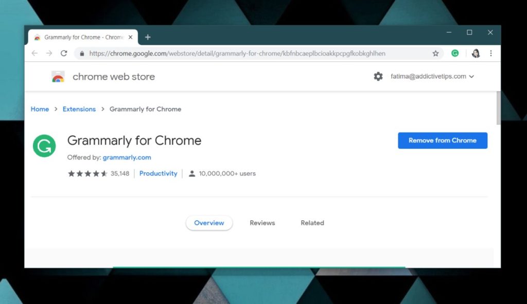 How to install and uninstall extensions in Chrome