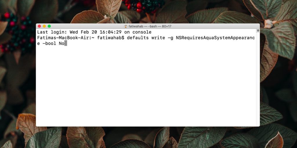 How to get a dark menu bar and dock with the light theme on macOS