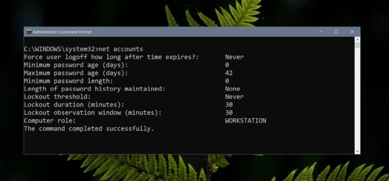 How to set Account lockout threshold on Windows 10 for local accounts