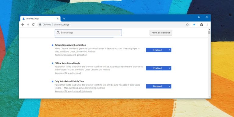 How to reset Chrome flags to default