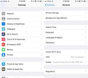 How to change the display language on iOS