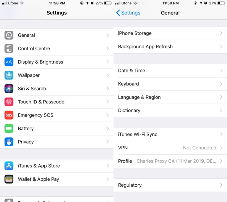 How to change the display language on iOS