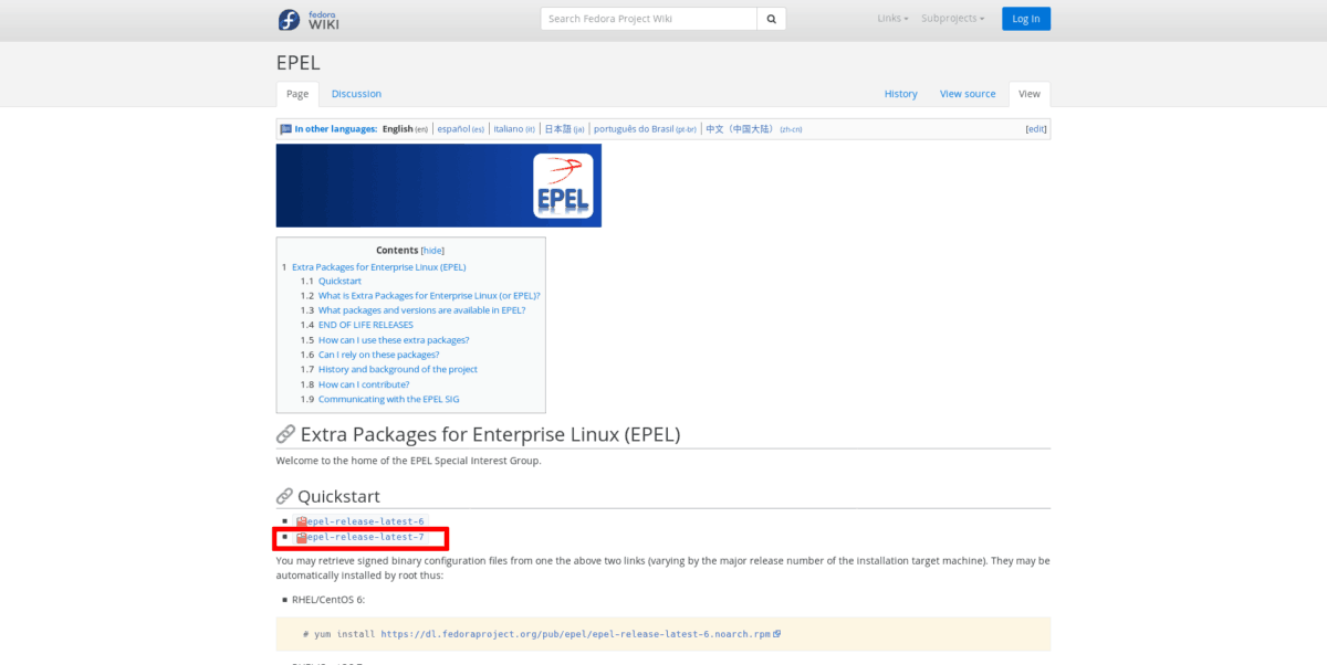 How to enable EPEL on CentOS/RHEL