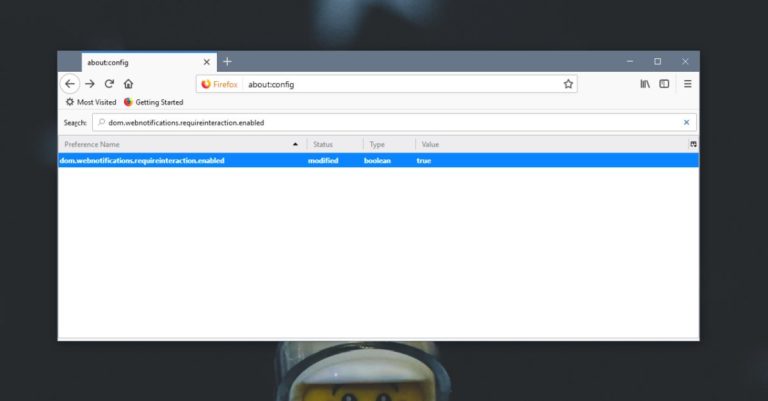 How to disable auto-dismiss for notifications on Firefox