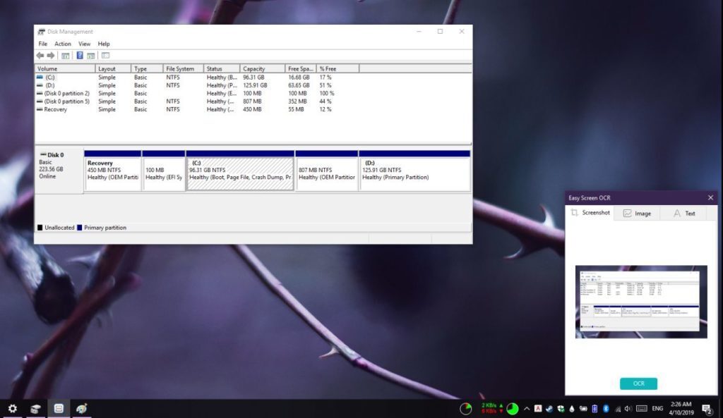 How to copy text from an image on Windows 10