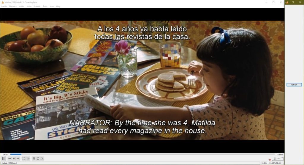 How to get two subtitles in VLC player on Windows 10