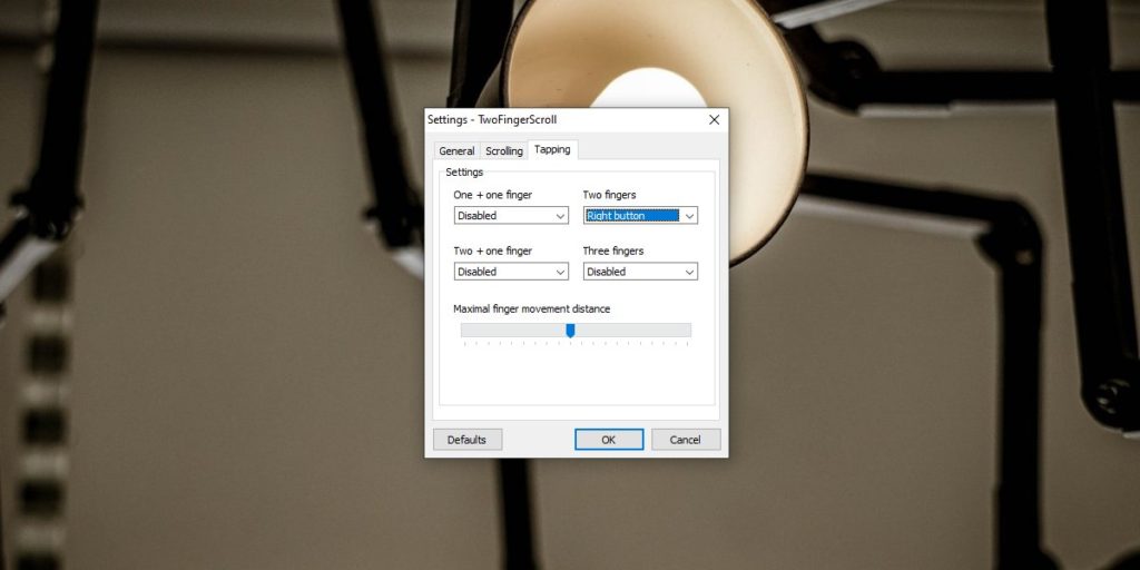 How to get tap gestures with Synaptics drivers on Windows 10