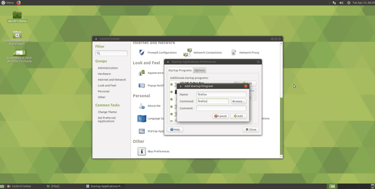 How to automatically start programs on Mate How to automatically start programs on Mate