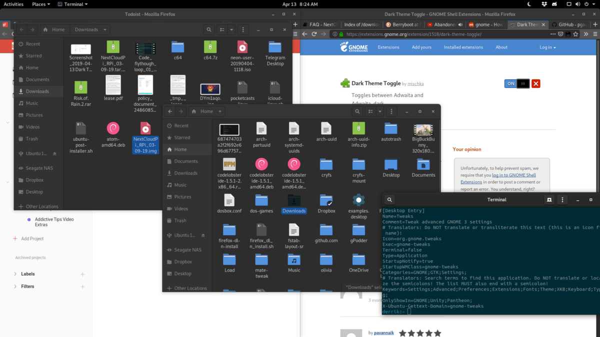 How to switch to Dark Mode in Gnome Shell