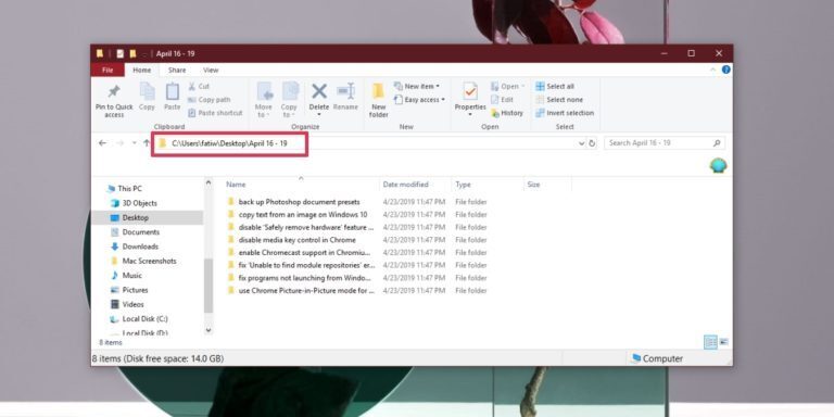 How to show full folder path in File Explorer on Windows 10
