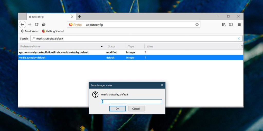 How to disable autoplay in Firefox